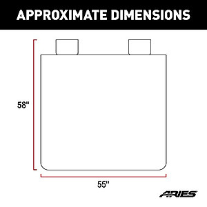 ARIES 3146-09 Seat Defender 58-Inch x 55-Inch Black Waterproof Universal Bench Car Seat Cover Protector