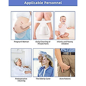 Hibbent Portable Bidet Sprayer and Travel Bidet with Hand Held Bidet Bottle for Personal Cleansing Use Extended Nozzle - Personal Hygiene Care Toilet Bidet Shower/Bathroom Bidet Spray -21.8oz(620ml)