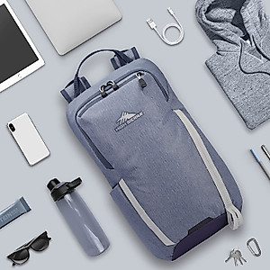 High Sierra Outside Commuter Daypack, Grey Blue, 18L