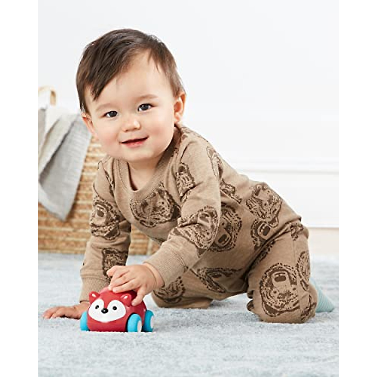 Skip Hop Explore & More Pull & Go Toy Car for Baby, Fox