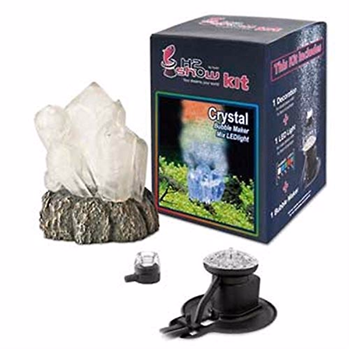 Hydor H2Show Wonders Ornament Kit - Deluxe Crystal, Multicolor LED