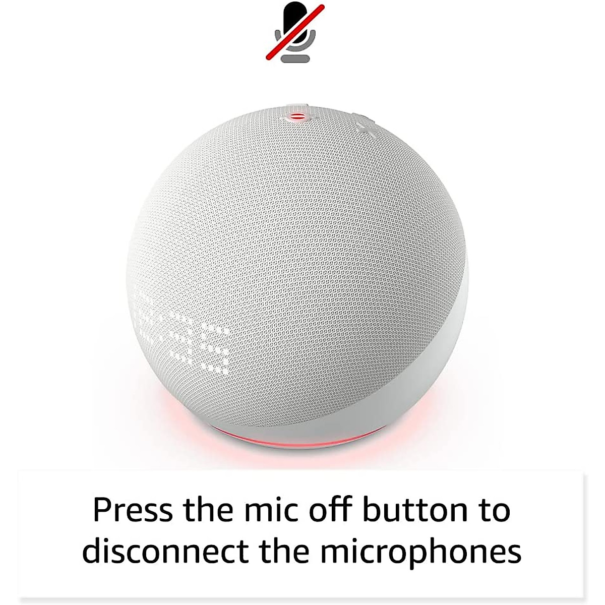 Echo Dot (5th Gen) with Clock | Cloud Blue with Philips Hue White Smart Bulb