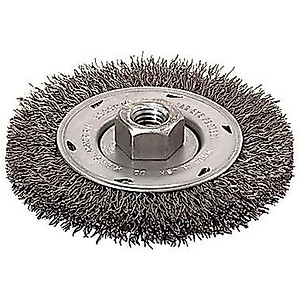 Bosch WB568 4-Inch Crimped Carbon Steel Wire Wheel, 1/2-Inch x 13 Thread Arbor