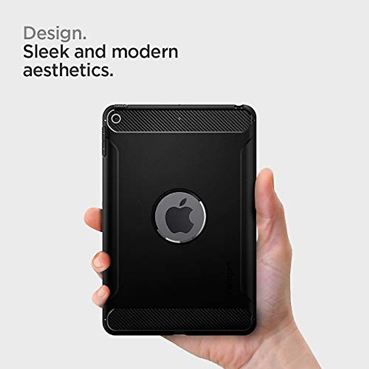 Spigen Rugged Armor Designed for iPad Mini 5 Case (2019) - Black