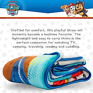 Franco Paw Patrol Kids Bedding Soft Plush Sherpa Blanket Throw, 50 in x 60 in, (Officially Licensed Product)