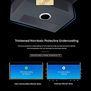 Friho 33"x 22" Inch Drop in Stainless Steel Kitchen Sink,Brushed Nickel Kitchen Sinks,Single Bowl Basin Handmade Topmount Kitchen Sink With Dish Grid,Dish Drainer,Cutting Board and Basket Strainer