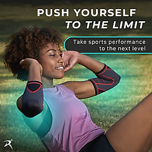 Rymora Fitness Elbow Brace- S, Compression Support Sleeve for Tendonitis, Tennis Elbow, Golf Elbow Treatment, Weightlifting & Weak Joints - Reduce Joint Pain During Any Activity!