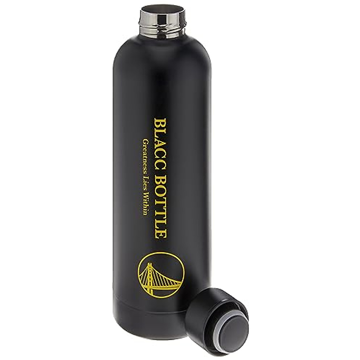 BLACC Bottle Officially Licensed NBA Golden State Warriors Stainless Steel Insulated Water Bottle | 25oz Basketball Thermos