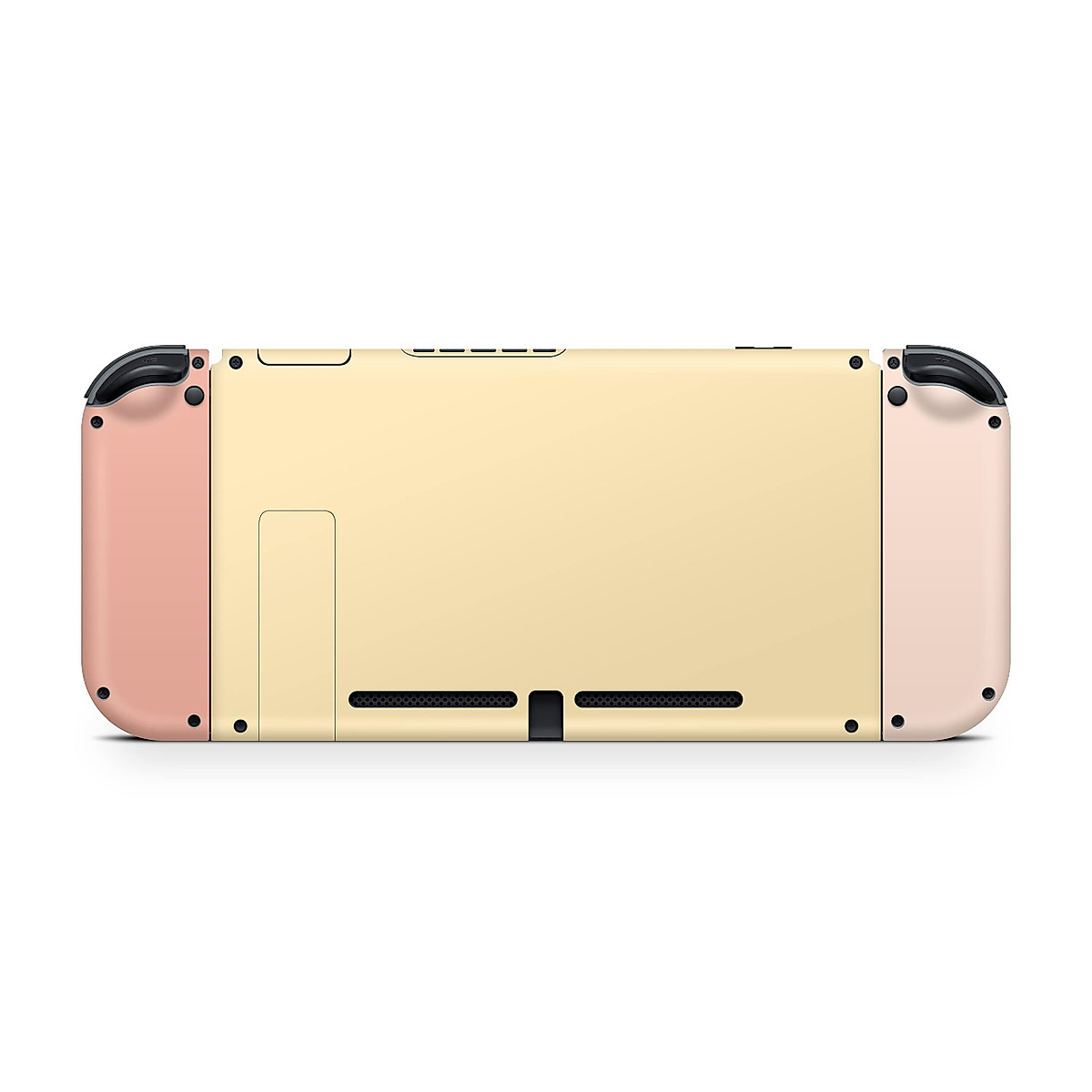 Tacky Design Solid Color Skin Compatible with Nintendo Switch Skin Wrap Cover, Brown Colorwave Blocking for Nintendo Switch Stickers, Premium Vinyl 3M Full Wrap Decal.