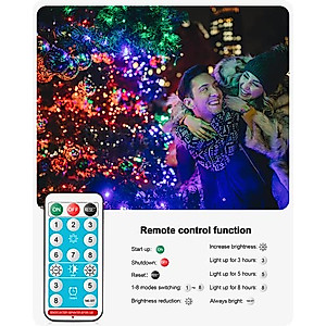 Acina 2 Pack Each 250 LED 85FT 8Modes Solar Powered String Lights Outdoor Waterproof, Solar Christmas Tree Lights Green Wire for Birthday Party Wedding Garden Patio Yard(Warm White & Multiple Colors)