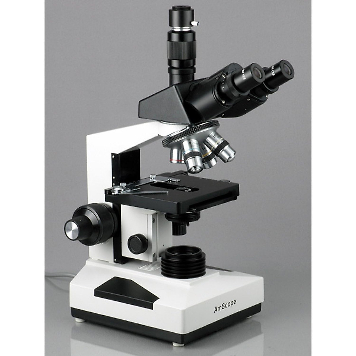 AmScope - 40X-2000X Trinocular Compound Darkfield Microscope with Oil Condenser - T490B-DKO