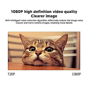 Dpofirs WiFi Monitoring Camera 1080P HD Wireless Camera, Wide Angle, Night Vision, Remote Control Portable Rotatable Mini Camera with Built in Battery