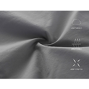 KNQR Men's Performance Lightweight Quick Dry Zip Pockets Slim Fit Stretch Active Golf Jogger Pants Amber Khaki XXL