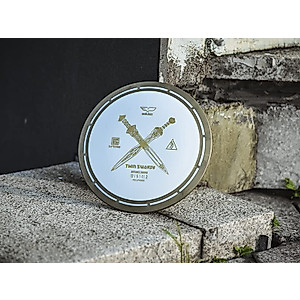 Yikun Disc Golf Disc Twin Swords Maximum Professional Distance Driver Golf Disc 170-175g Perfect for Outdoor Games (Golden)