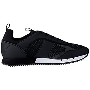 Emporio Armani EA7 Laces U Trainers Men Black - 8 - Low Top Trainers Shoes
