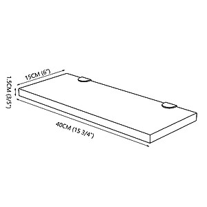 Homaz life Floating Shelves Wall Mounted Set of 4, Storage Decor Shelves for Living Room Bedroom Garage Hallway, White