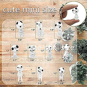 Fairy Garden Gnome Outdoor Miniature Luminous Garden Ghost Decor for Outside Glow in the Dark Patio Alien Figure Fairy Garden Accessories Kit 10Pcs