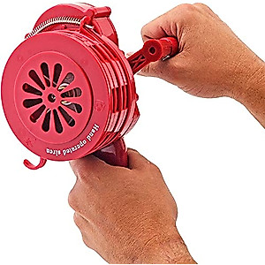 Vixen Horns Hand Crank Siren, Loud Portable Air-raid Hand Held Siren, Manual Operated Siren Horn, Handheld Fire Alarm Tornado Air Raid Siren (Plastic), VXS-1000P