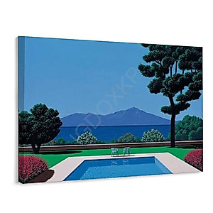 Surrealistic Work of Artist Hiroshi Nagai Retro Modern Art Pop Poster (1) Canvas Poster Bedroom Decor Office Room Decor Gift Frame-style 20x16inch(50x40cm)
