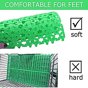 kathson Rabbit Cage Mat Floor Bunny Foot Resting Pads Plastic Cage Mat for Pet Cats Dogs Hamster Rat Chinchilla Guinea Pig and Other Small Animals(8 Pack)