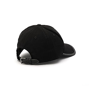 Coach Womens Cotton Canvas Hat Baseball Cap, Black, Medium-Large US