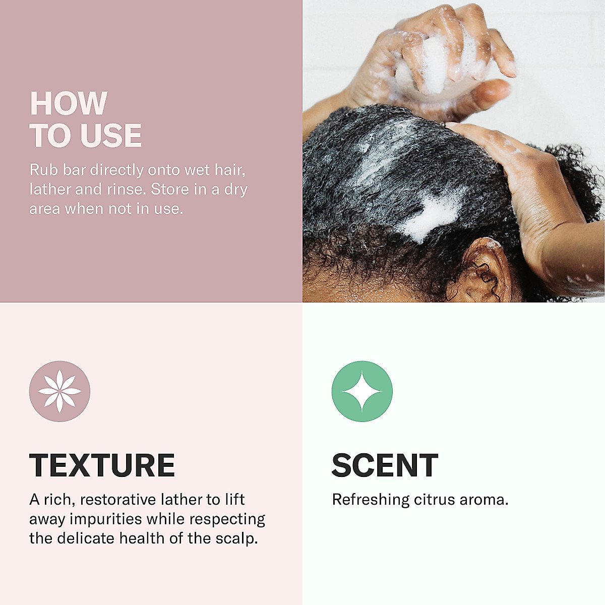 ODACITE Odacité Shampoo Bar for Hair Care - Argan & Coconut 552M Natural Soap Bar - Cleansing Shampoo to Hydrate & Moisturize Skin 3.7Oz