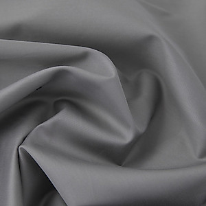 ECLEC Cotton Sateen Sheet Set, 400 Thread Count, 4-Pieces, Cal King Size, Deep Pocket, Dark Grey