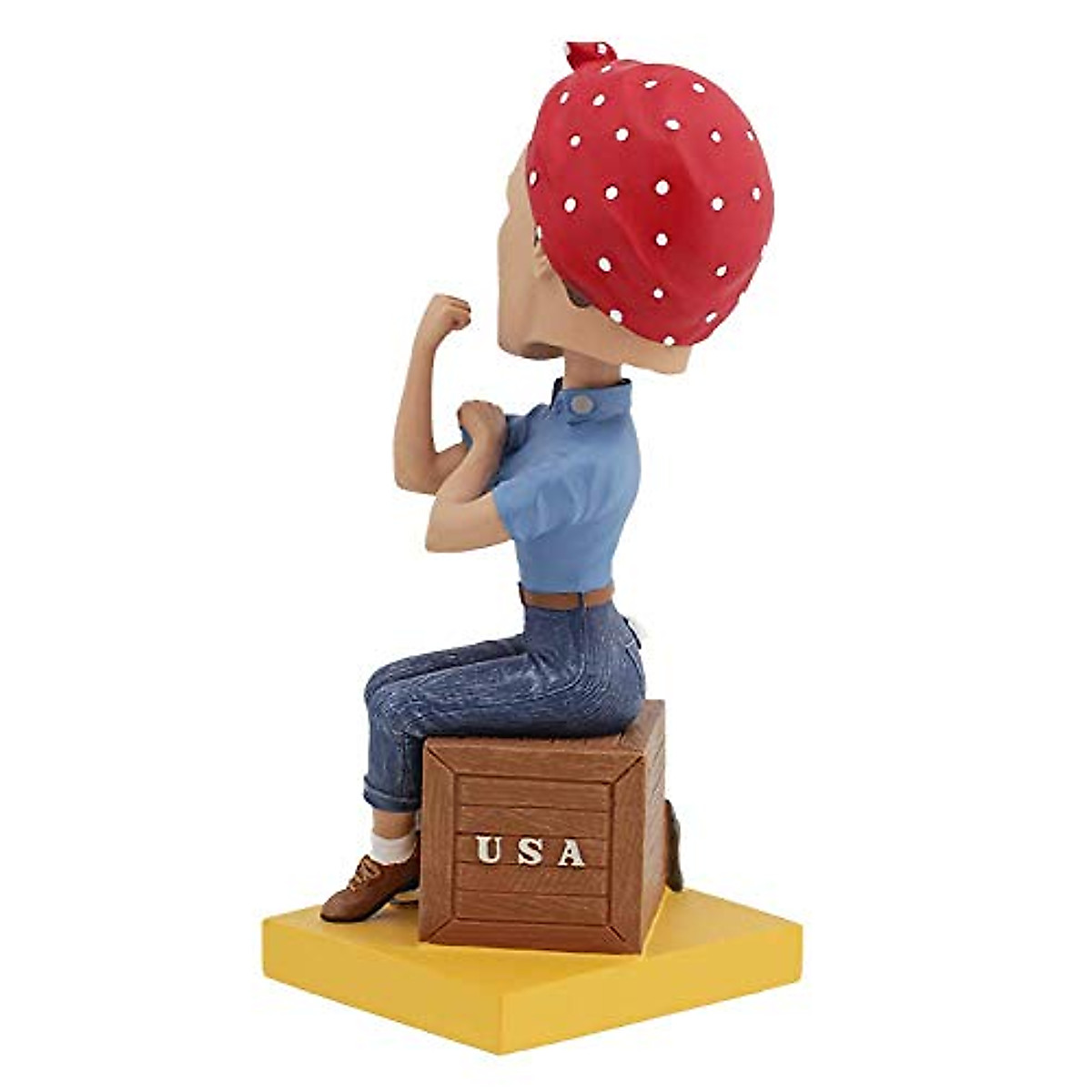 Royal Bobbles Rosie The Riveter Bobblehead, Premium Polyresin Lifelike Figure, Unique Serial Number, Exquisite Detail