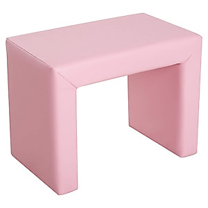 Qaba 2-in-1 Multifunctional Kids Sofa Convertible Table and Chair Set for Boys Girls, Pink