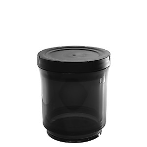 Botto The Adjustable Airtight Container PRO | Push Down To Remove Air And Adjust Contents Between 16 oz & 32 oz (Black)