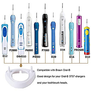 BSGB 6PCS Plastic Travel Electric Toothbrush Heads Cover Protective Cap Case for Oral-B Electric Replacement Tooth Brush Keep Germ Dust Away (Long)