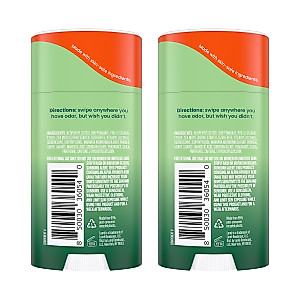 Lume Whole Body Deodorant - Smooth Solid Stick - 72 Hour Odor Control - Aluminum Free, Baking Soda Free and Skin Safe - 2.6 Ounce (Pack of 2) (Fresh Alpine)