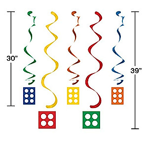 Creative Converting 5 Dizzy Danglers, Assorted with Cutouts