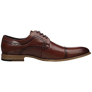 Stacy Adams Men's Dickinson Cap Toe Oxford, Cognac, 11