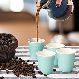 AOZITA [210 Pack] 3 oz Paper Cups, Sky Blue Mouthwash Cups, Disposable Bathroom Cups, Espresso Cups, Paper Cups for Party, Picnic, BBQ, Travel, and Event