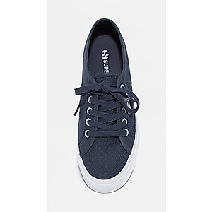 Superga womens 2790 Platform Sneaker, Navy, 7.5 US