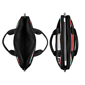 Strawberry Cat Laptop Computer Bag Waterproof Shoulder Messenger Bag 13-15 inch Durable Laptop Tote Bag with Shoulder Strap Handle Lightweight Crossbody Briefcase