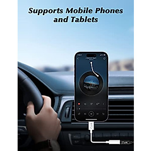 Elook 2023 Car Cassette Aux Adapter Kit, with Upgraded Smartphone to 3.5 mm Headphone Jack Adapter for Phone, MP3 ect. Black