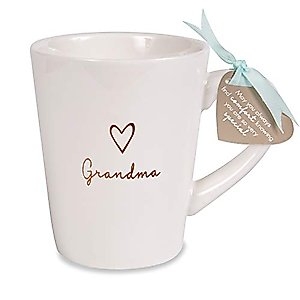 Pavilion Gift Company Stoneware 19561 Grandma Cup, 15 oz, Cream