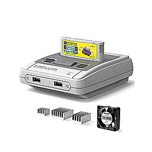 Retroflag SUPERPI Case, Super PI 4 J Case, Functional Power and Safe Reset Button with Raspberry Pi 4 Model B, Heatsink, Cooling Fan for RetroPie Raspberry Pi 4
