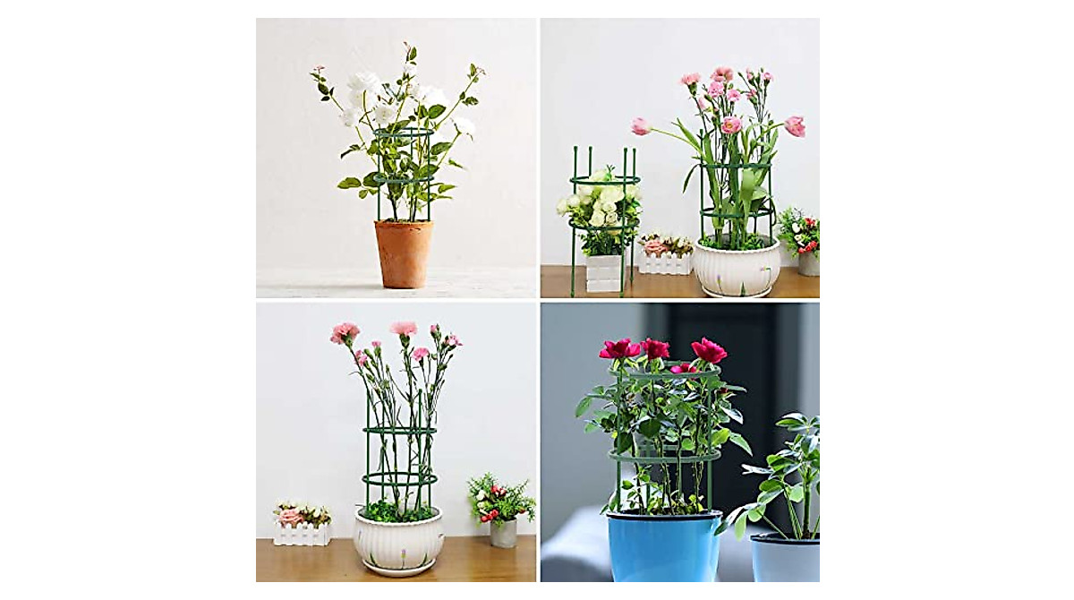 Garden Plant Support Cages - 15.7 Inch Tomato & Flower Supports