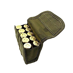 Hunting 10 Round Tactical Molle Cartridge Shell Holder Ammo Bag (Green)