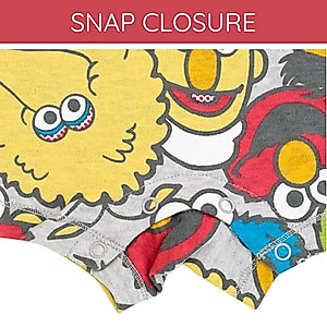 Sesame Street Elmo Cookie Monster Big Bird Infant Baby Boys Romper and Hat Multicolor 24 Months