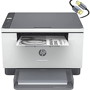HP Laserjet MFP M234dwe All-in-One Wireless Monochrome Laser Printer, Print Scan Copy - 30 ppm, Up to 600 x 600 dpi, 8.5" x 14", Auto Duplex Printing, Bluetooth, Ethernet, Gray, Cbmou Printer_Cable