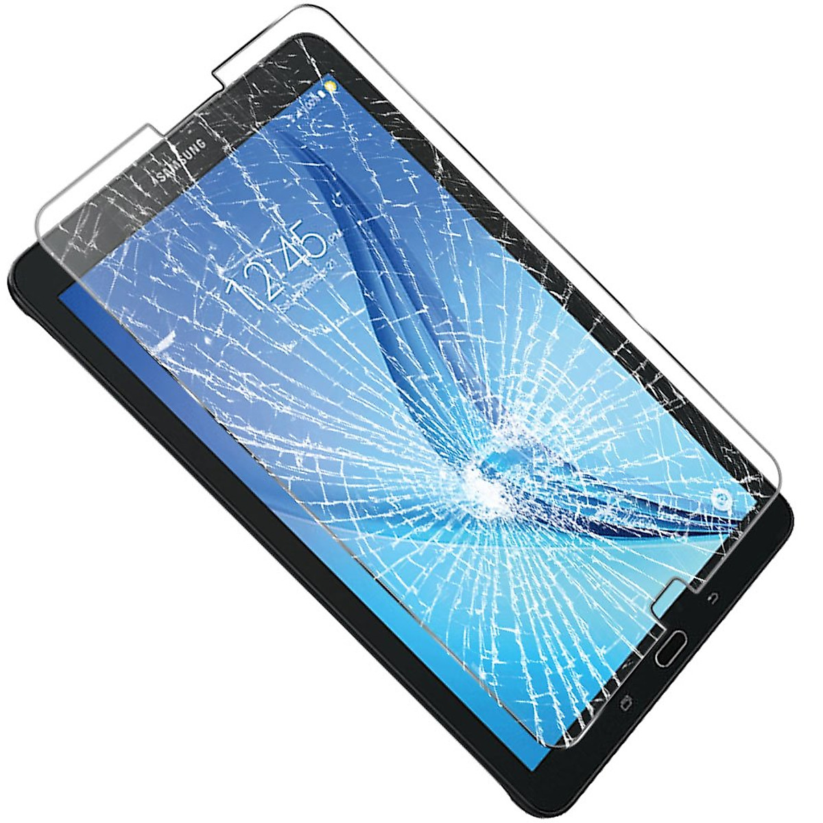 CENTAURUS Galaxy Tab E 8 inch Screen Protector,(3 Packs) Ultra-Thin Clear 9H Hardness Tempered Glass Protective Film Replacement for Samsung Galaxy Tab E 8 SM-T378 / SM-T375 / SM-T377。
