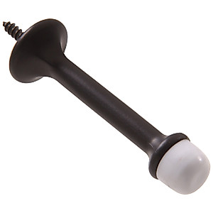 Hardware Essentials by Hillman 852935 Rigid Door Stop Oil Rubbed Bronze, White