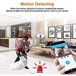 BAIDREN 2022 Upgrade -1080P HD WiFi Security Camera, Indoor Surveillance Camera with Audio and Video, for Home Office Indoor Outdoor Security-A003