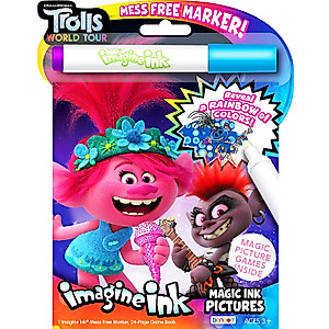 Imagine Ink Magic Pictures Coloring Activity Books Set - Moana, Trolls World Tour & Frozen II