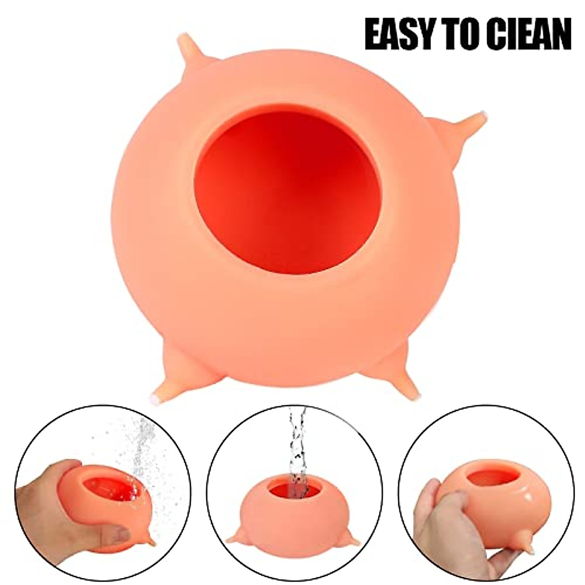 Puppy Milk Feeder with 4 Nipples Milk Bowl Puppy Feeder 200ml Puppy feeders for Multiple Puppies Puppy Nursing Station for Feeding Small Newborn Pets Within Two Weeks (Pink)