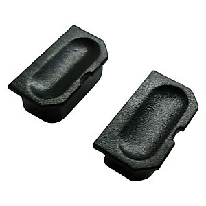2 PCS Link Port Dust Cap Cover for Game Boy DMG-01 DMG 001 Black
